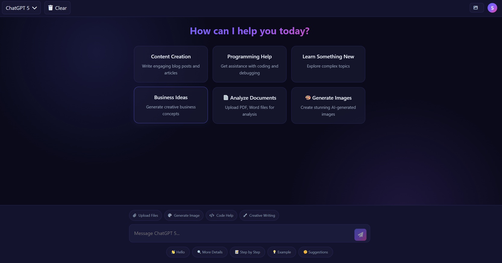 ChatGPT 5 Free Unlimited Online